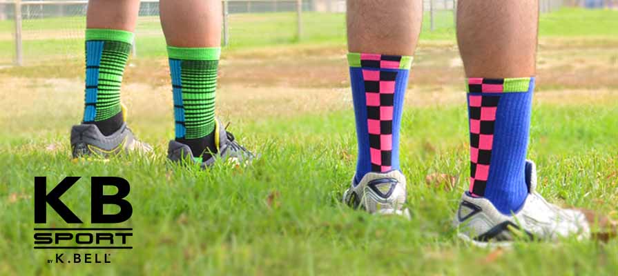 K. Bell Men's 2 Pack Exclamation Tech Crew Sock, Black, Shoe Size: 6-12 ...