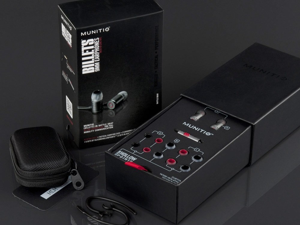 Amazon.com: Munitio Billets Earphones with 1 Button Universal Mic ...