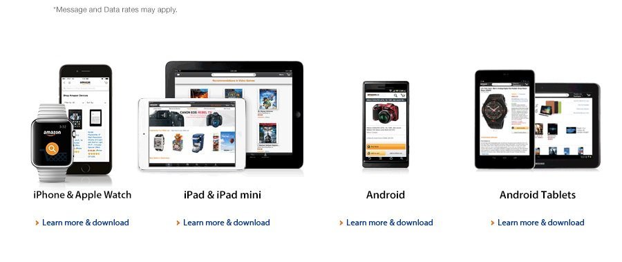 Amazon Mobile Shopping Apps