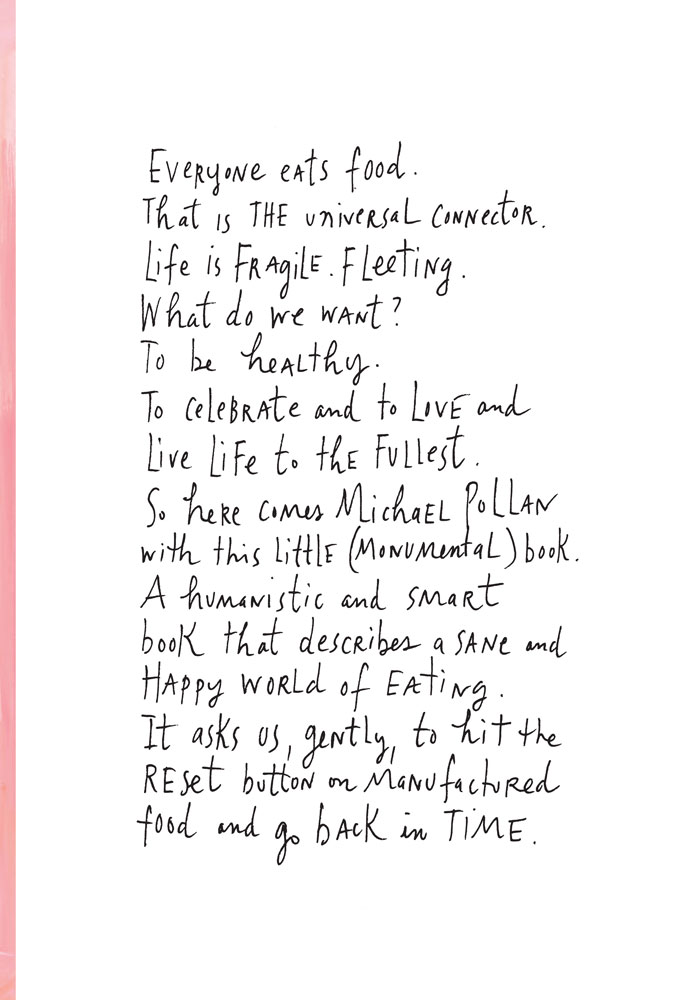 Food Rules: An Eater's Manual: Pollan, Michael, Kalman, Maira ...