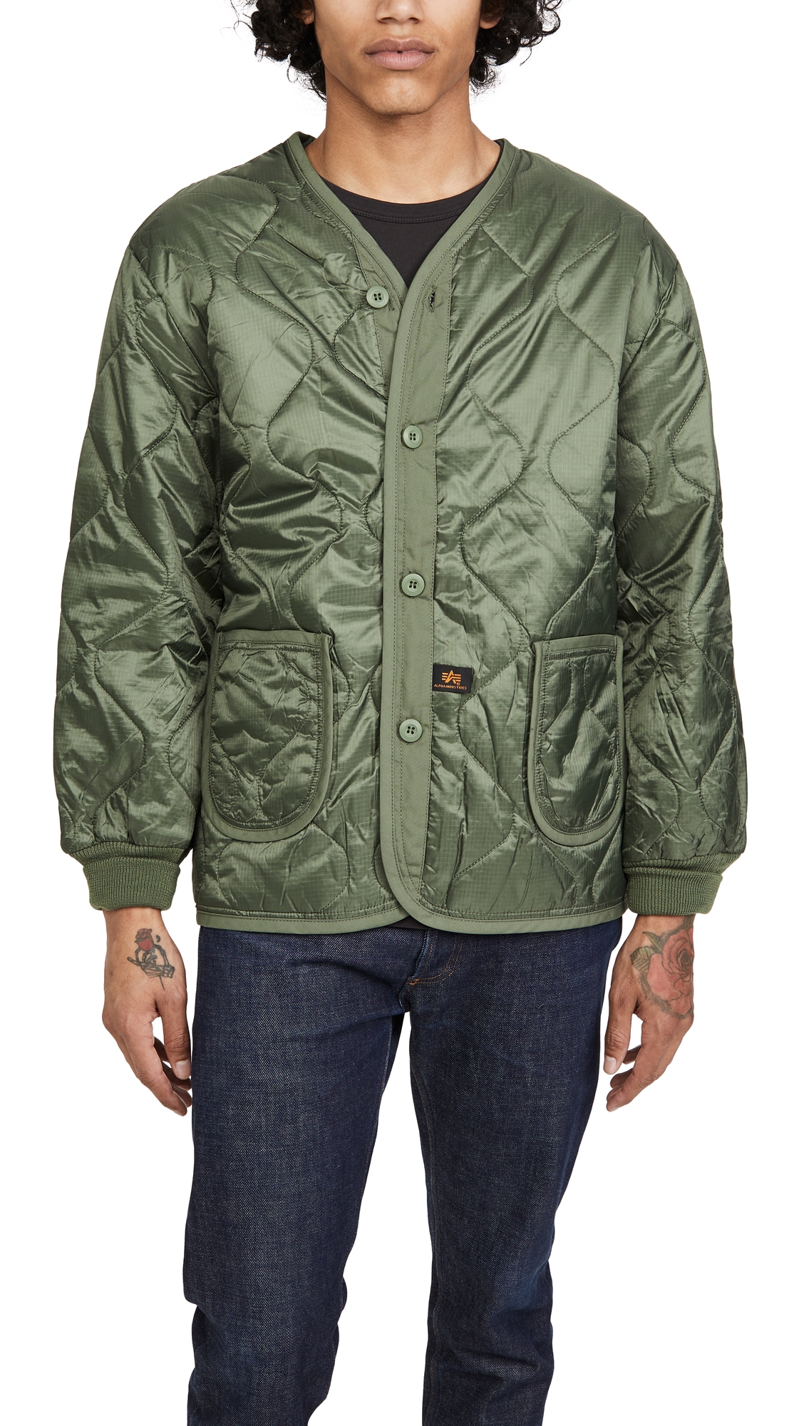Alpha Industries Als/92 Jacket Liner In Olive | ModeSens