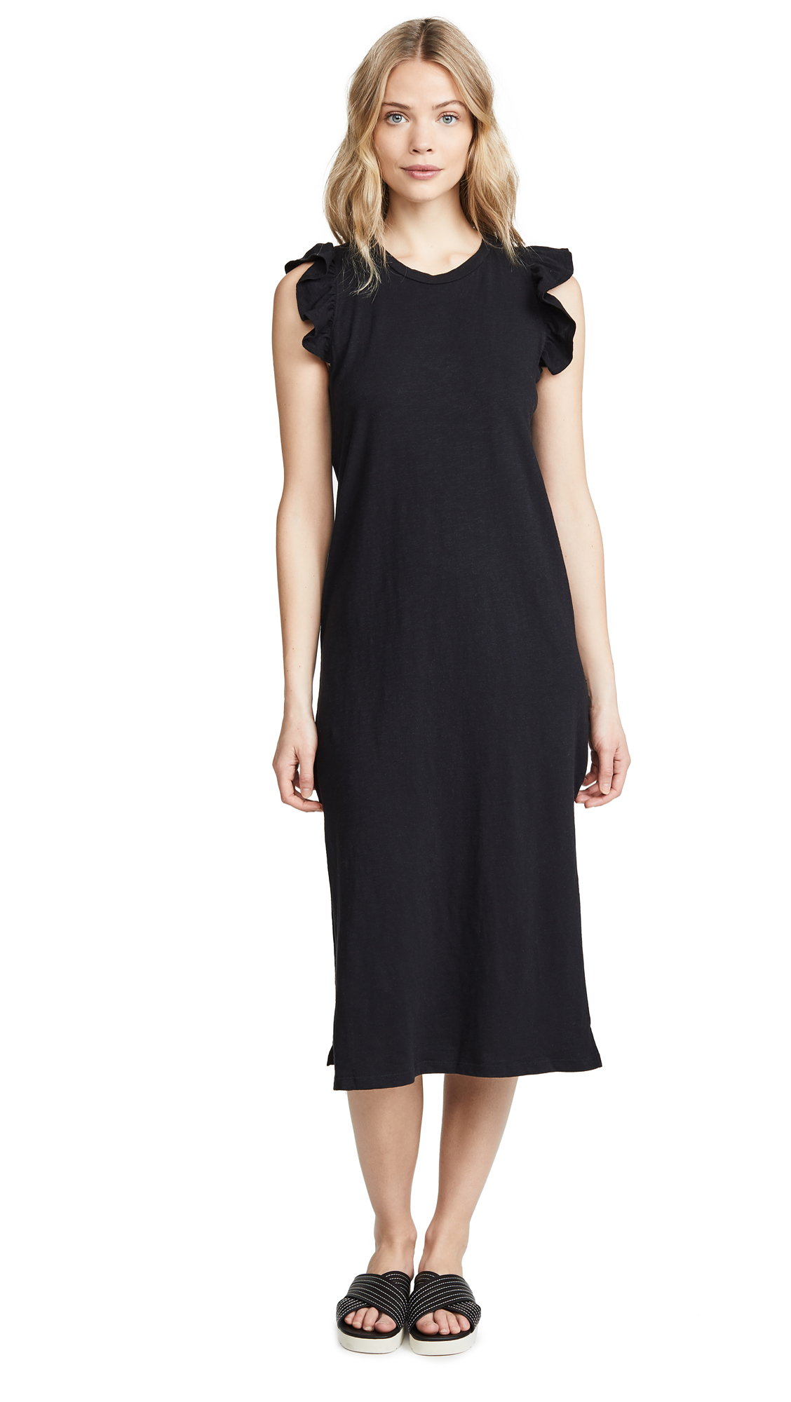 SUNDRY Ruffled Midi Dress | Coshio Online Shop