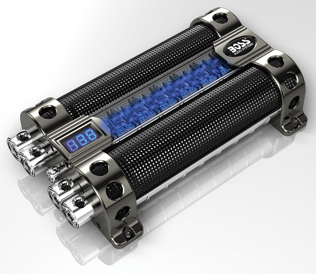 Amazon.com: BOSS Audio Systems CAP30 30 Farad Capacitor Black Finish ...