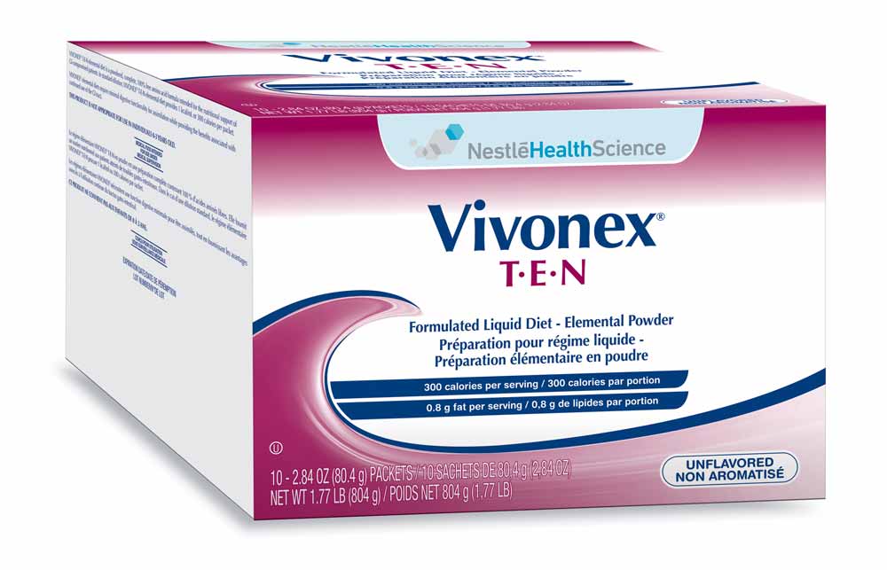 Vivonex T.E.N. Elemental Powder, Unflavored, 2.84 oz Packet, 60 Pack: Amazon.com: Grocery ...