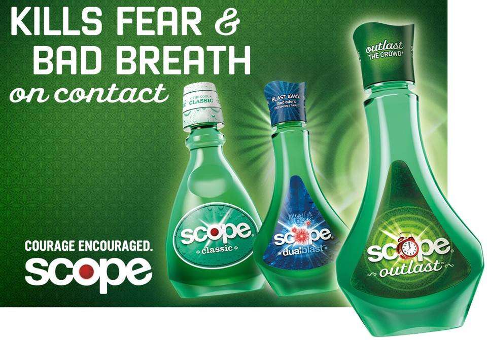 Amazon.com : Scope Outlast Mouthwash Long Lasting Mint Flavor 350 Ml ...