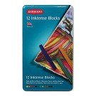 Derwent Inktense Blocks, 4mm Core, Metal Tin, 24 Count (2300443 ...
