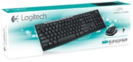 Logitech - MK270 - Combo de Mouse y Teclado Inalámbricos - Negro ...