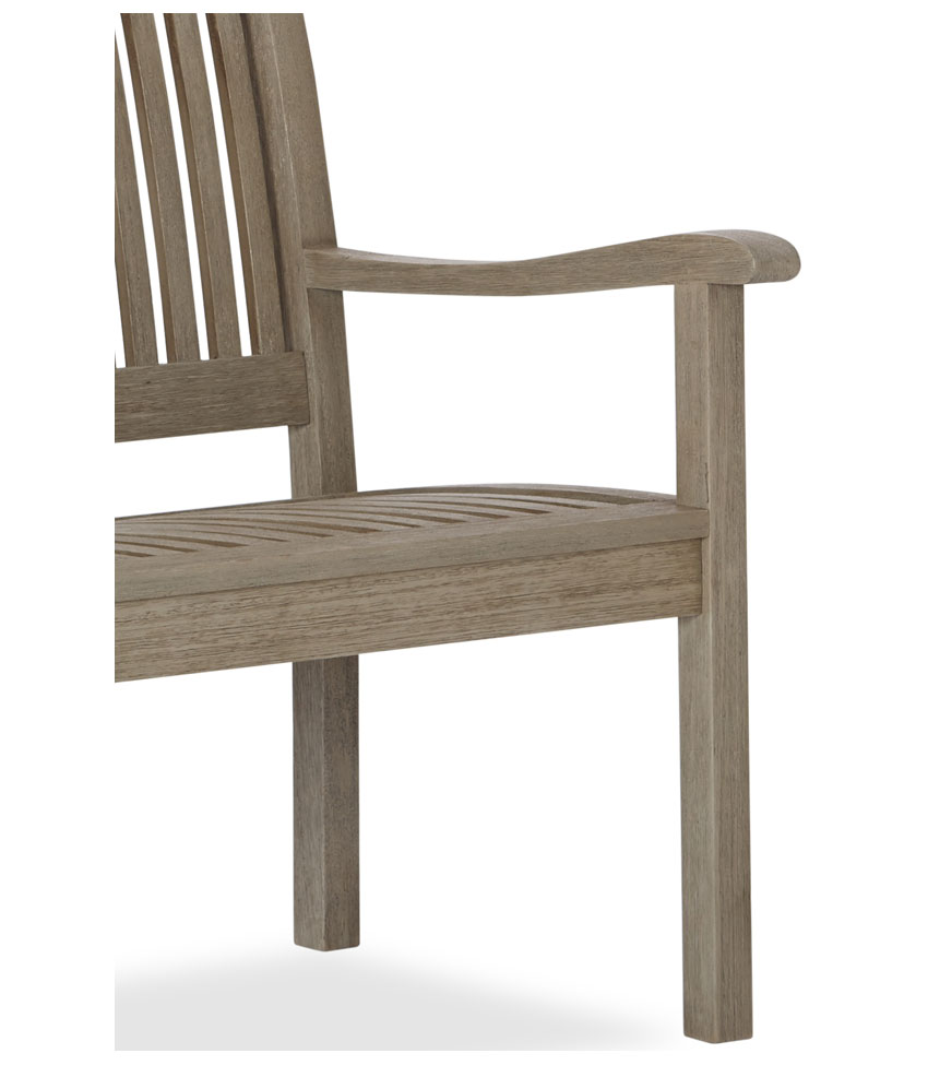 Amazon.com : Strathwood All-Weather Hardwood 3-Seater Bench, Gray ...