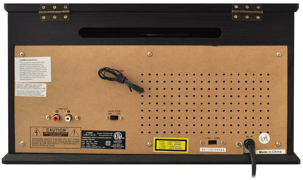 Amazon.com: Pyle Vintage Turntable - Retro Vinyl Stereo System With ...