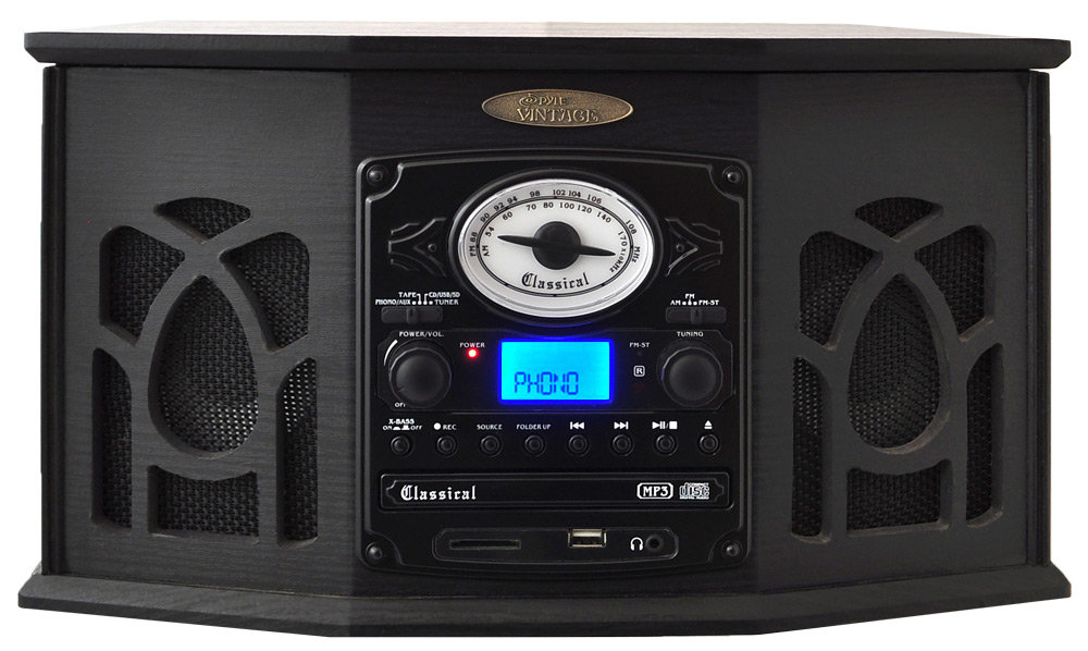 Amazon.com: Pyle Vintage Turntable - Retro Vinyl Stereo System With ...