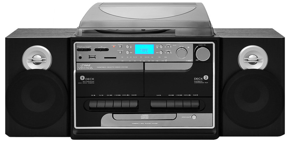 Amazon.com: Pyle Home PTTCSM60 Turntable Boombox With CD/MP3/Radio ...