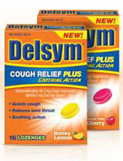 Amazon.com: Delsym Cough Relief Plus Lozenges, Cherry Sugar Free, 16 ...