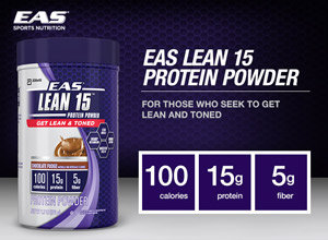Amazon.com: EAS Lean 15 Protein Powder, Chocolate Fudge, 1.7 Pound ...