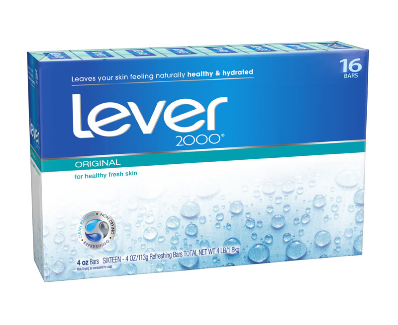 Amazon.com: Lever 2000 Jabón en barra, original, 4 oz, 16 bar : Belleza ...