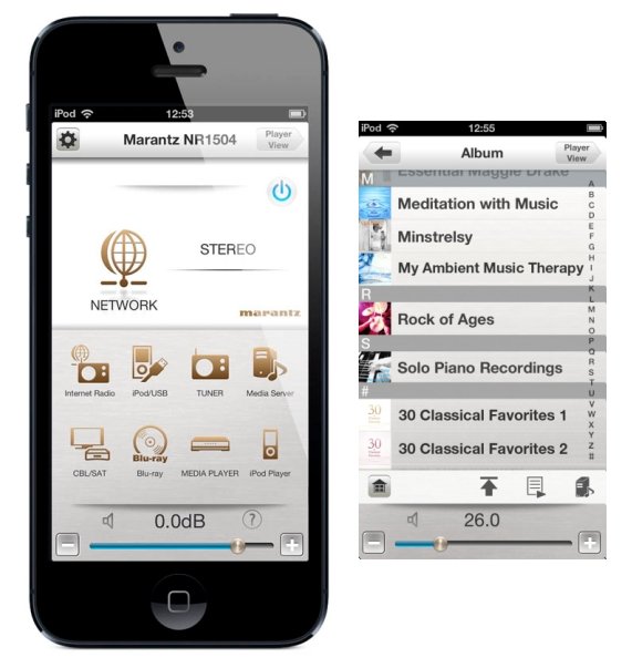 Amazon.com: Marantz NR1504 Slim Line 5.1 Channel Home Theater Network ...