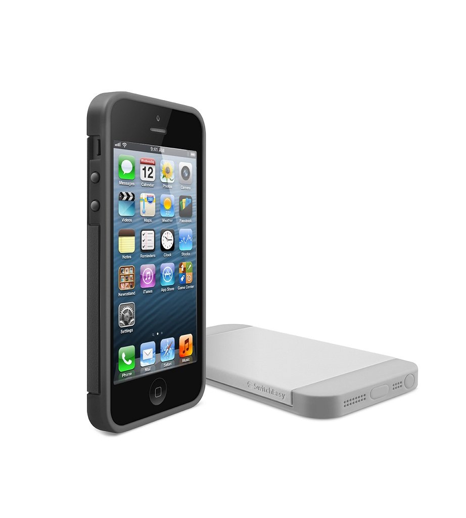 Amazon.com: SwitchEasy SW-TON5-BK Tones Hybrid Case for iPhone 5 & 5s ...