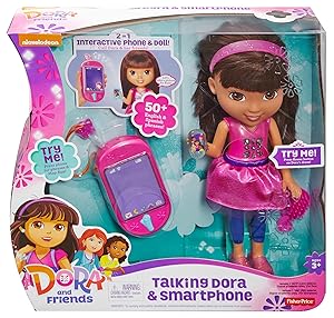 Amazon.com: Fisher-Price Nickelodeon Dora & Friends Talking Dora ...