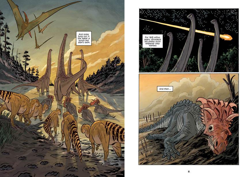 Science Comics: Dinosaurs: Fossils and Feathers: MK Reed, Joe Flood ...