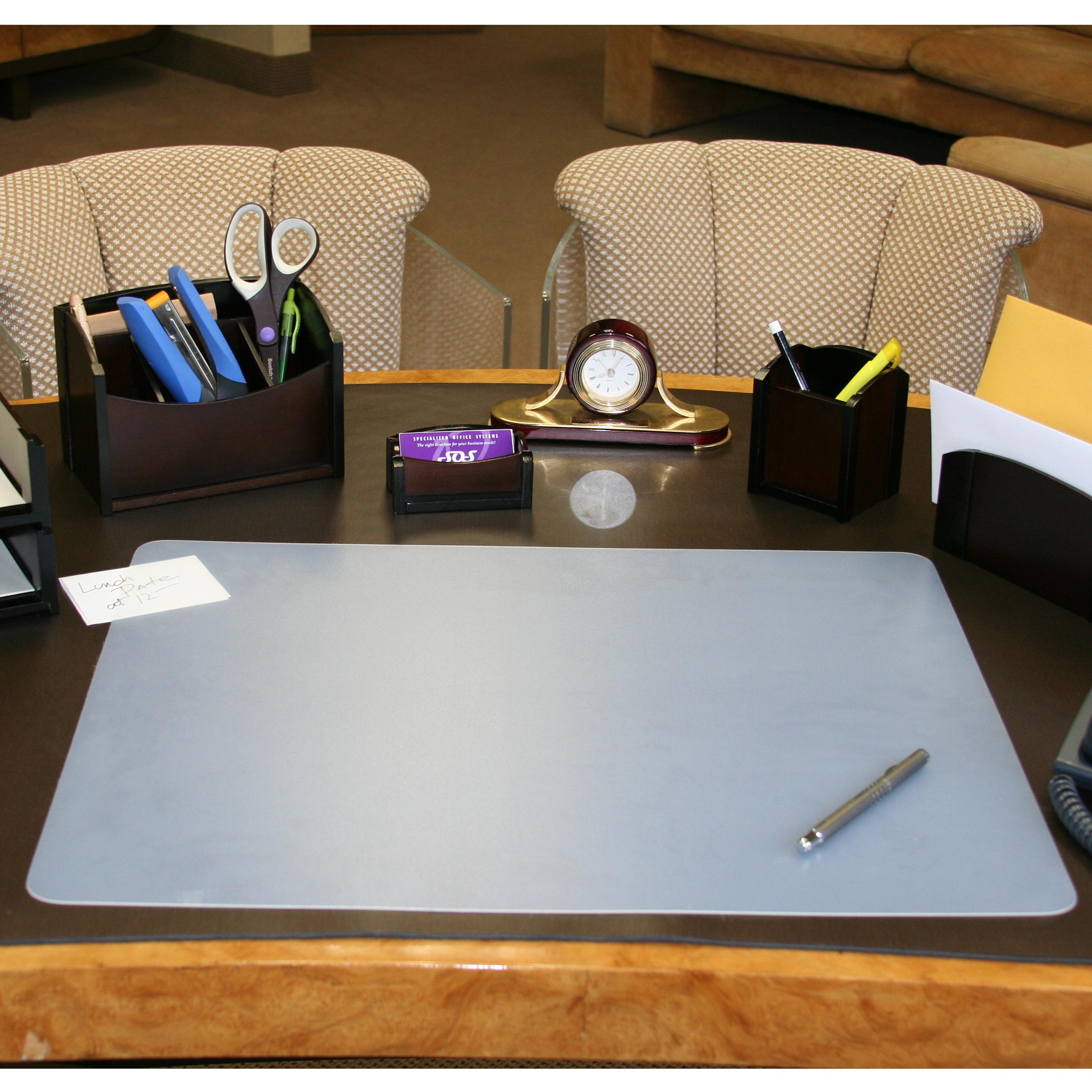 Amazon.com : Artistic Eco-Clear Antimicrobial Frosted Desk Pad, 19" x ...