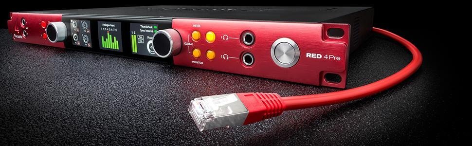 Amazon.com: Focusrite Red 4Pre 58-In/64-Out Thunderbolt 2, Pro Tools HD ...
