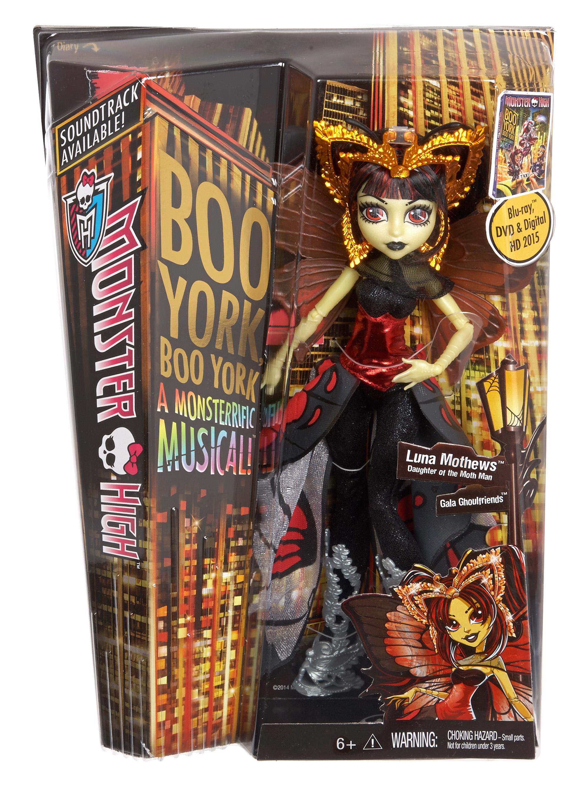 Amazon.com: Monster High Boo York, Boo York Gala Ghoulfriends Luna ...