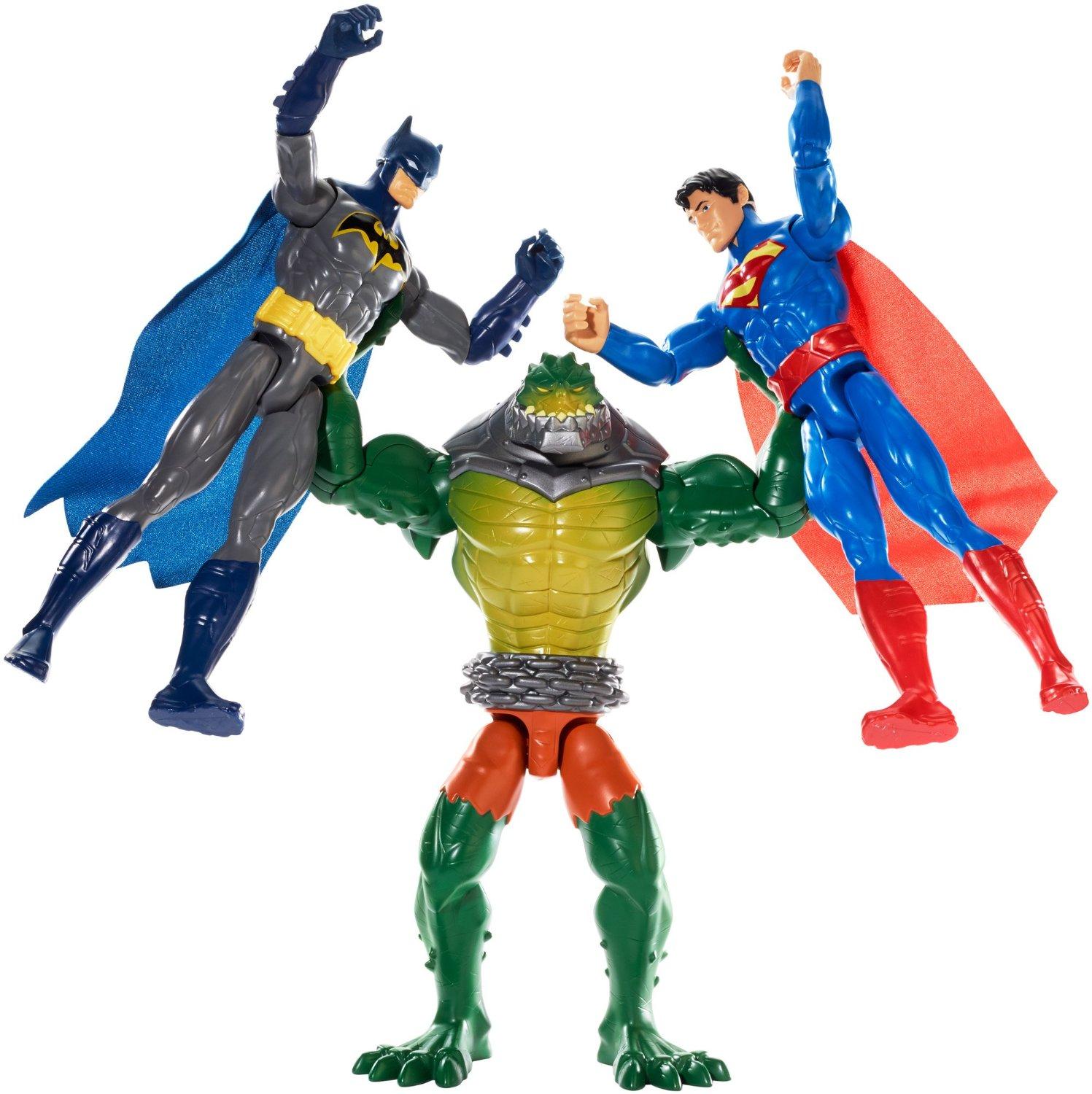 Amazon.com: DC Universe Batman Reptile Rage Battle Pack Figures: Toys ...
