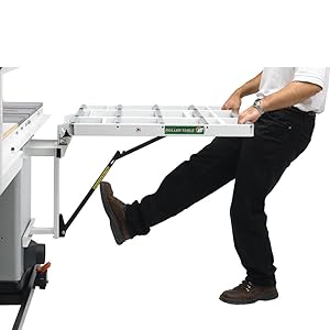 Table Saw Extension HTC HOR-1038 - 37" Outfeed Roller Support Table for ...