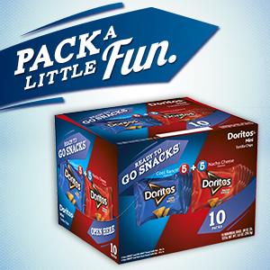 Amazon.com: Doritos Mini, Nacho Cheese and Cool Ranch, 6.8 oz (5 Boxes ...