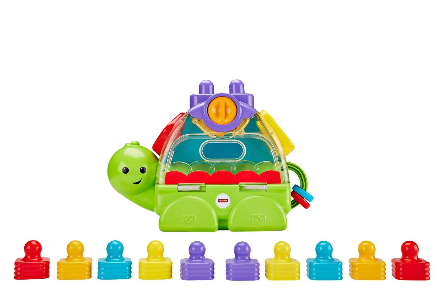 Amazon.com: Fisher-Price Little Stackers Sort 'n Spill Turtle: Toys & Games