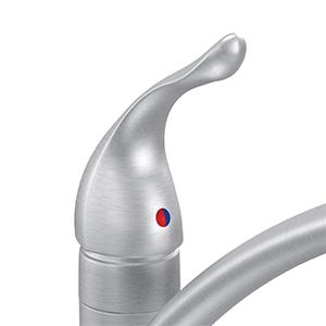 Moen 7425BC Chateau Single Handle Kitchen Faucet, Brushed Chrome ...