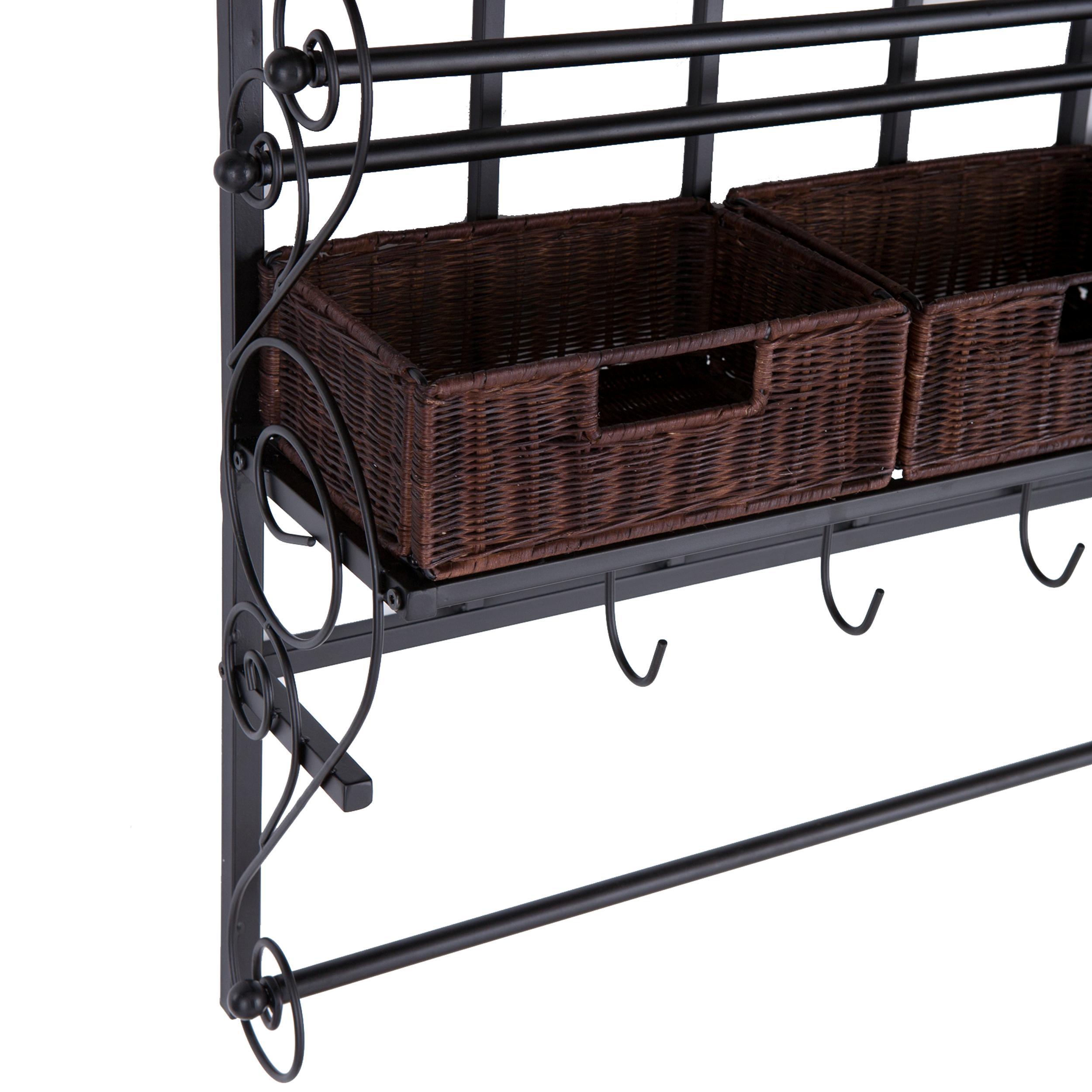 Amazon.com: Southern Enterprises HZ6245 Wall Mount Craft Storage Rack ...