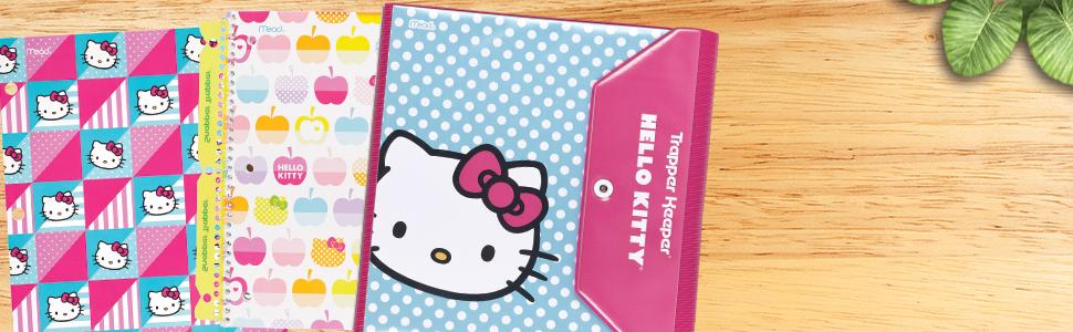 Amazon.com : Hello Kitty Trapper Keeper 1.5 Inch Binder by Mead, 3 Ring ...