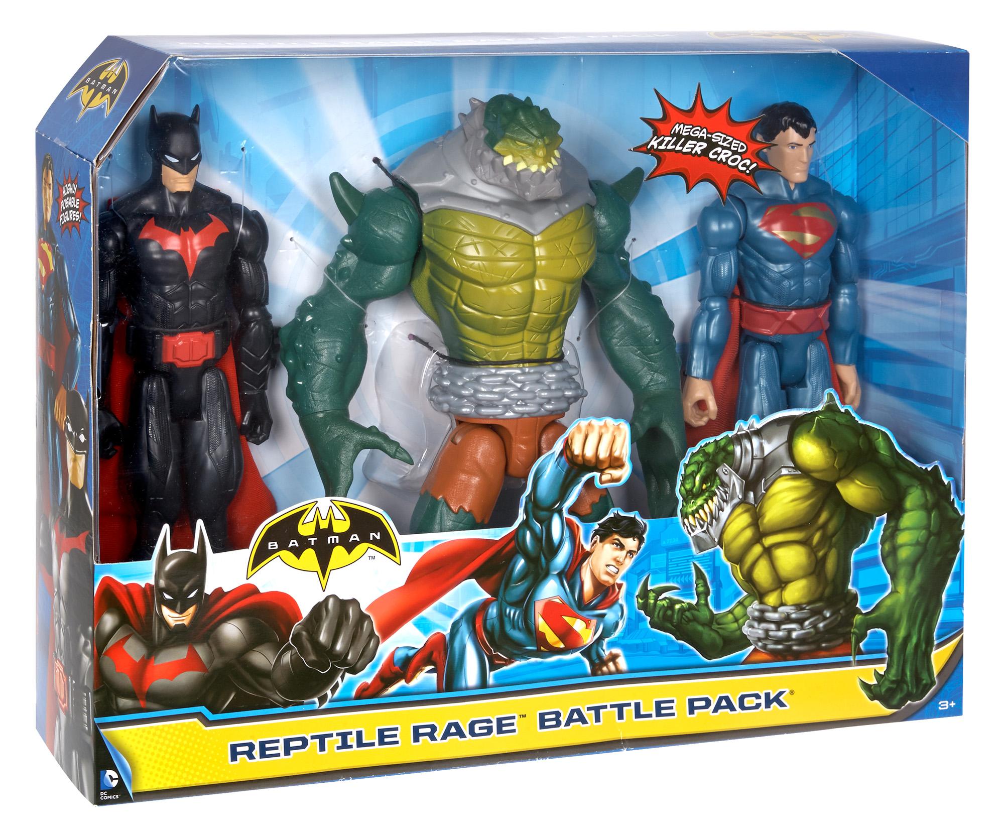 Amazon.com: DC Universe Batman Reptile Rage Battle Pack Figures: Toys ...