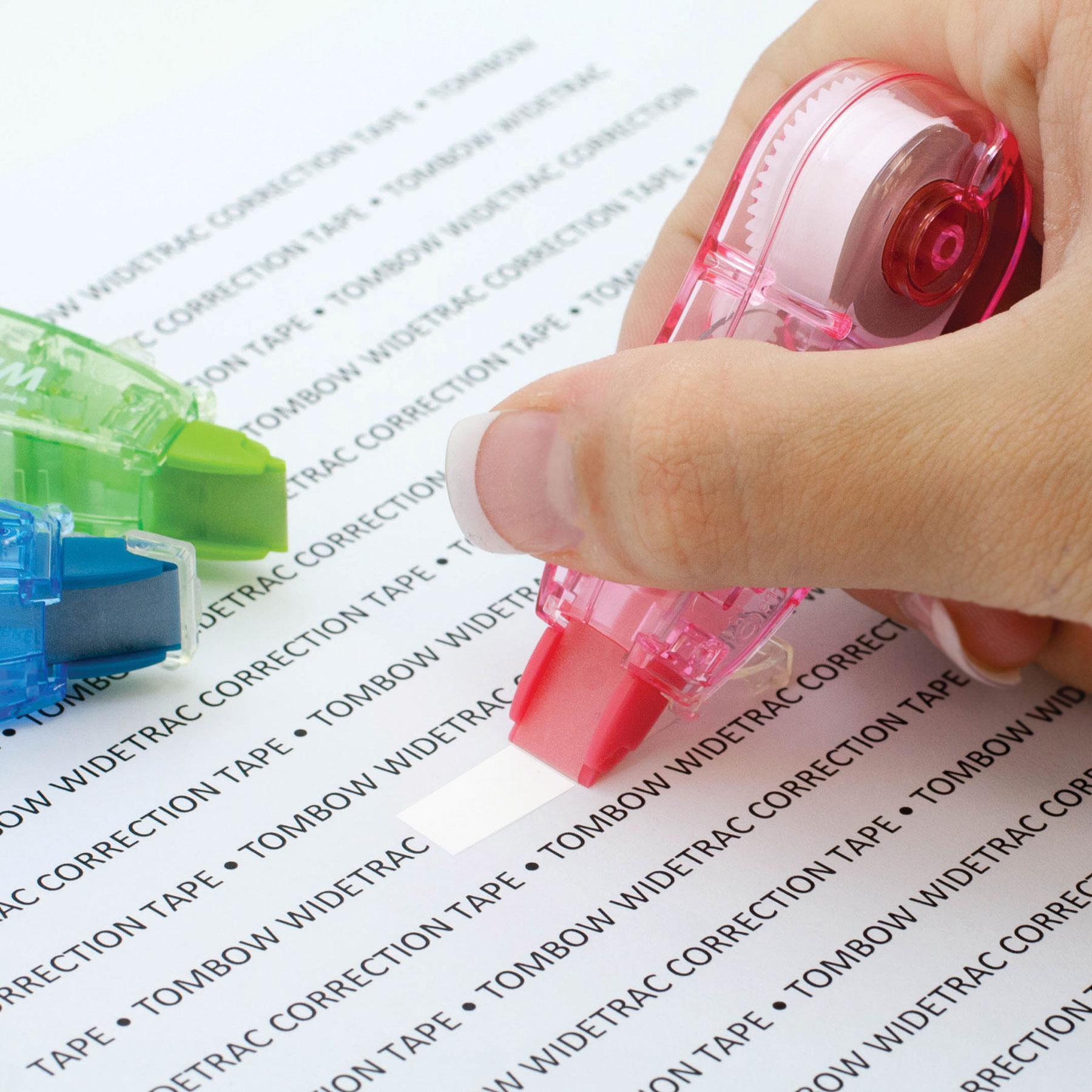 Amazon.com : Tombow WideTrac Correction Tape, Assorted Colors, 2-Pack ...