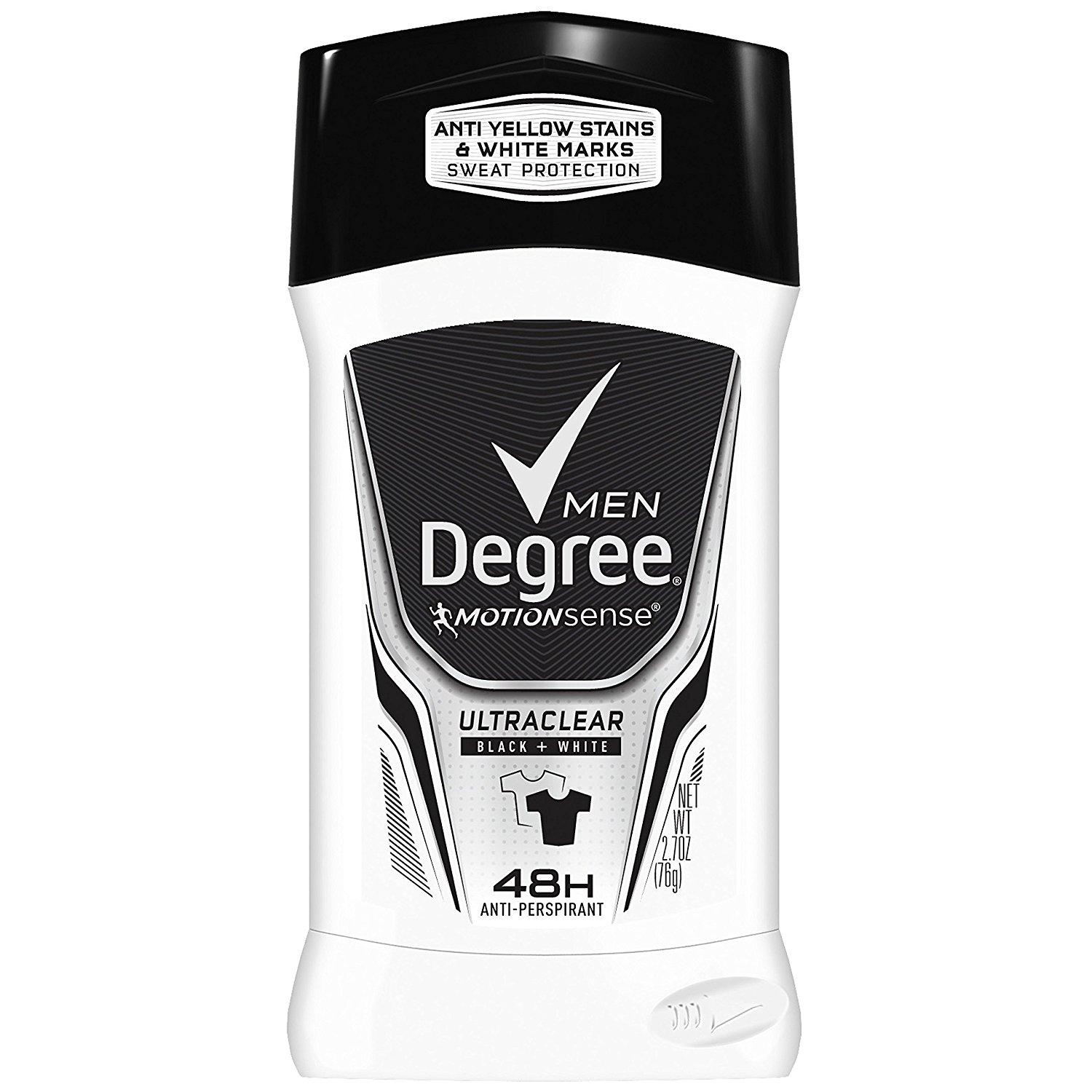 Amazon.com : Degree Men UltraClear Antiperspirant, Black + White 2.7 oz ...