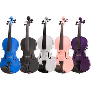 Amazon.com: Cecilio CVN-Blue Solidwood Ebony Fitted Blue Violin with D ...