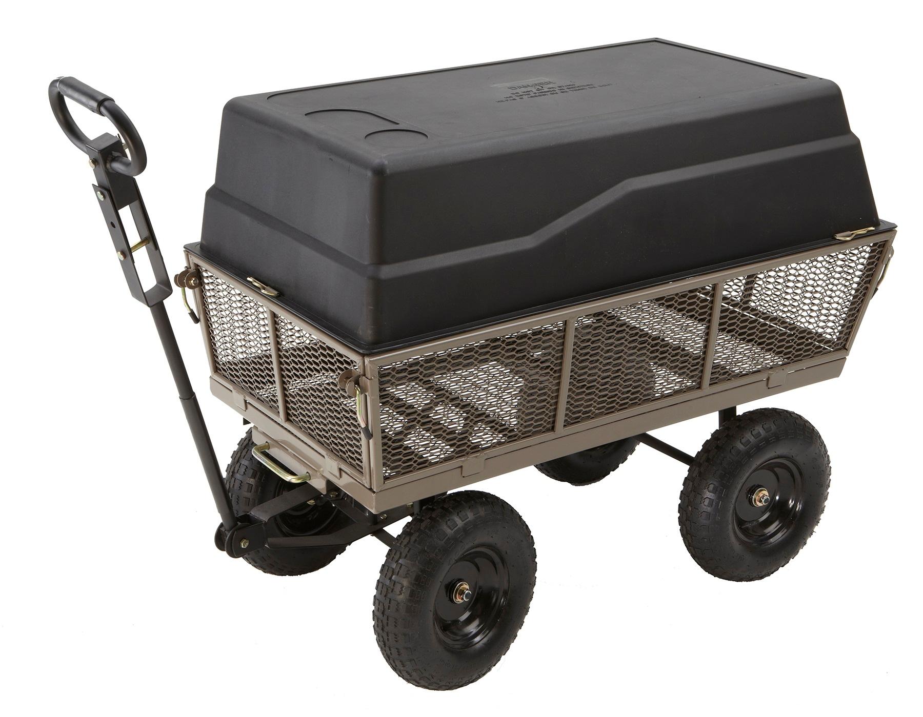 Amazon.com : Gorilla Carts Steel Dump Cart with Removable Sides and ...