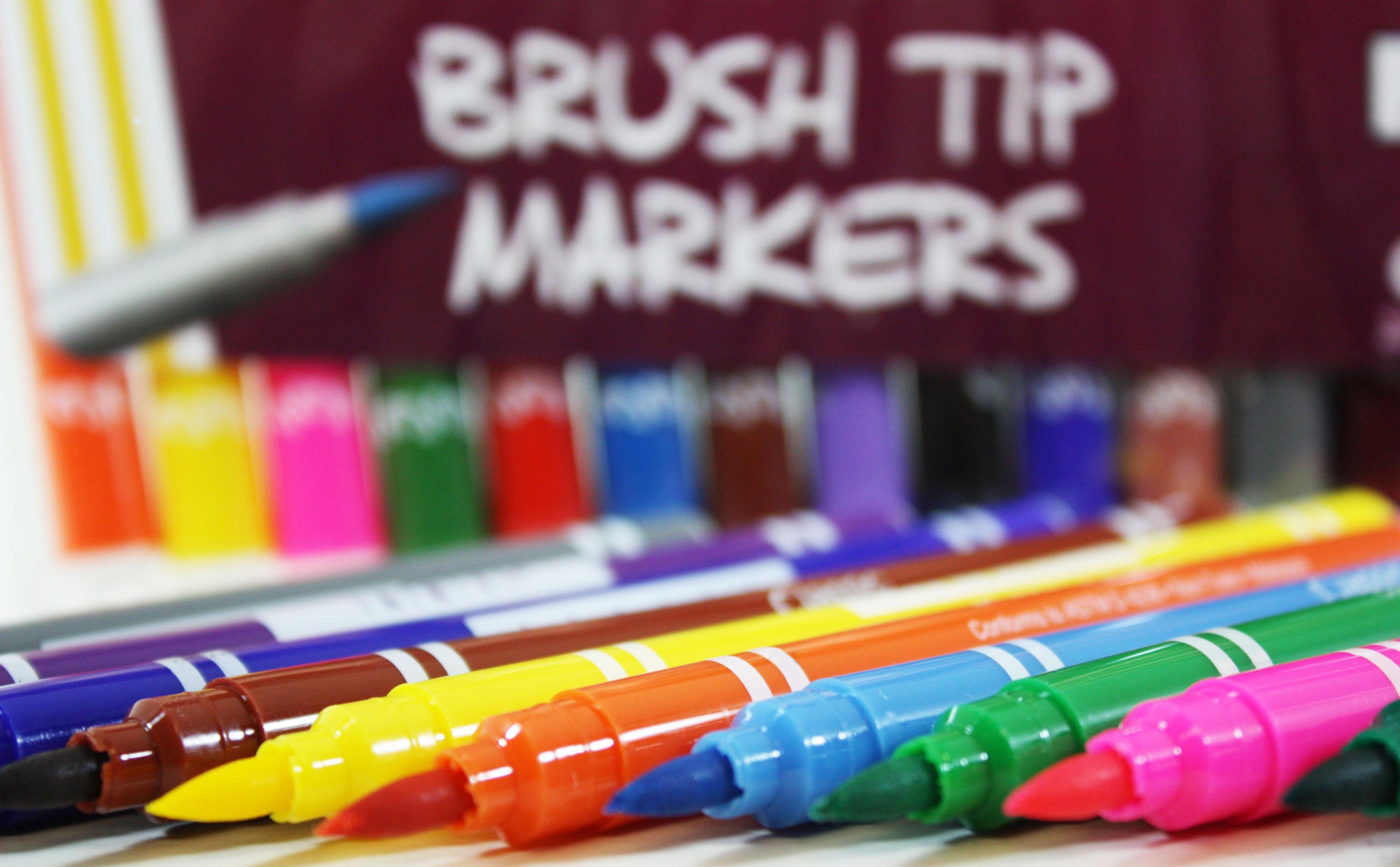 Amazon.com: Sargent Art 22-1512 Washable Brush Tip Markers, 12 Count