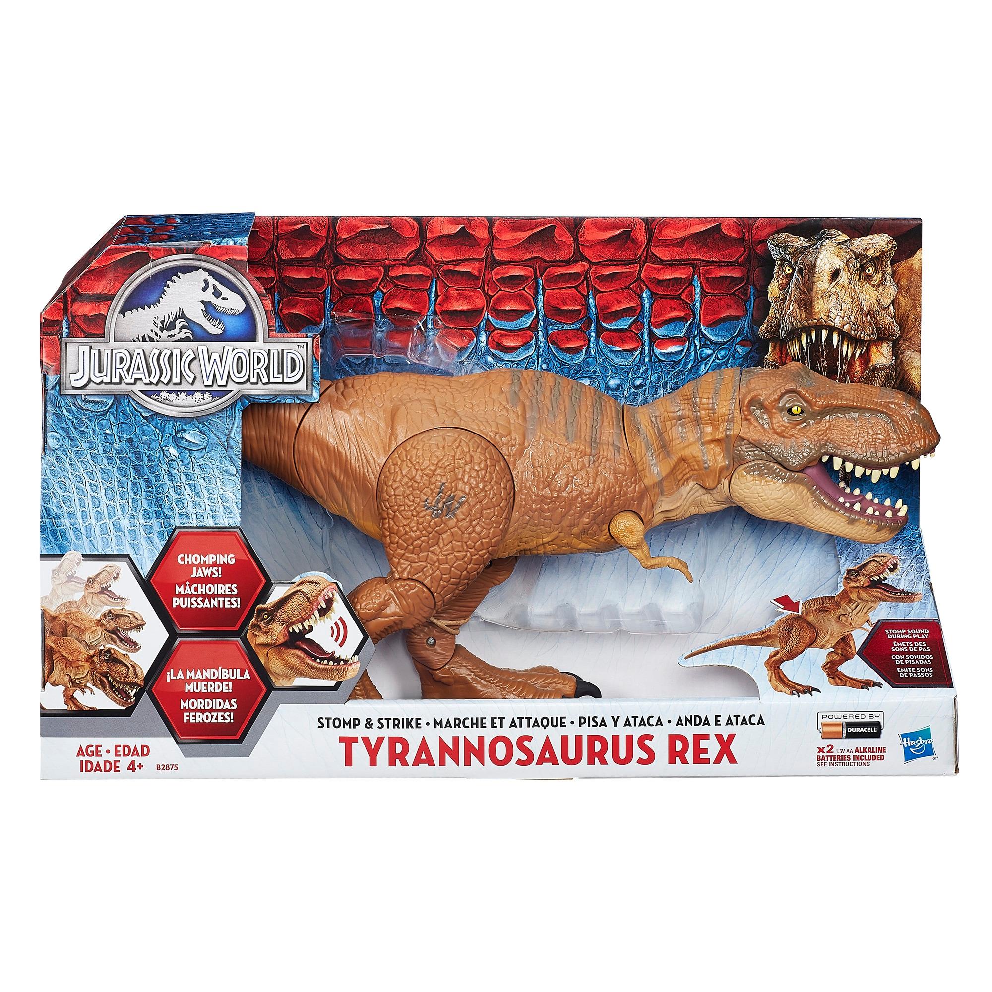 Amazon.com: Jurassic World, Stomp and Strike Tyrannosaurus Rex T- Rex ...