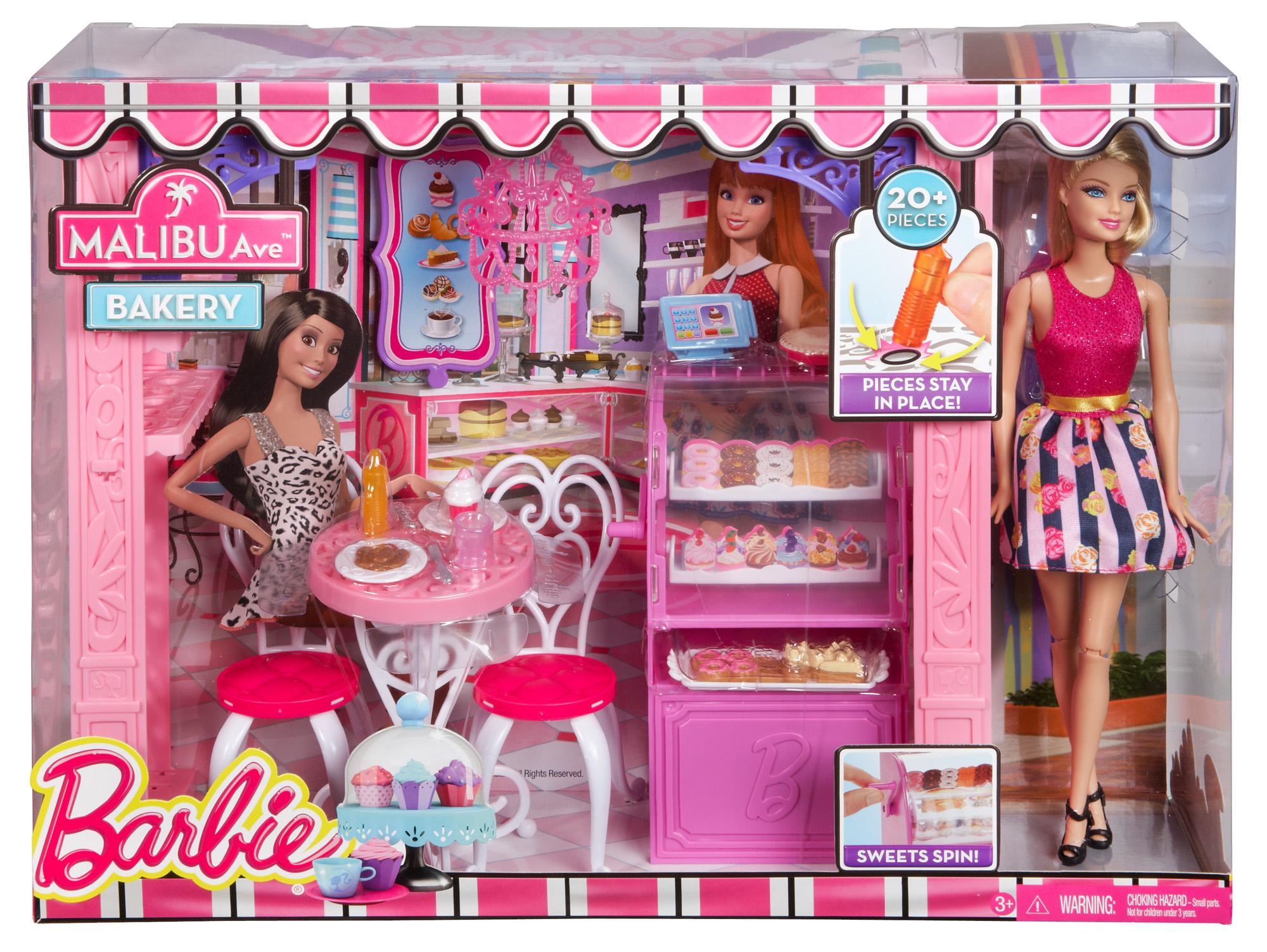 Amazon.com: Barbie Life in the Dreamhouse Malibu Ave Bakery and Doll ...