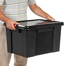 Amazon.com: IRIS Heavy Duty Latch Tote with Lid, 21-Quart, 4-Piece ...