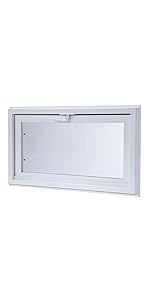 Park Ridge Products VBHI3218PR VBHI Vinyl Basement Hopper Window, 32" x ...