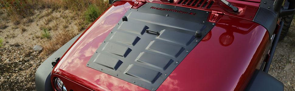 Amazon.com: Rugged Ridge 17759.10 Black Hood Vent Insert: Automotive