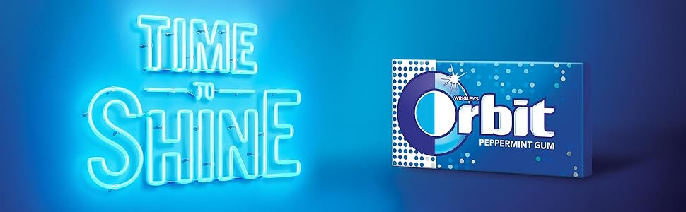 Amazon.com : Orbit White Peppermint Sugarfree Chewing Gum, 40 count ...