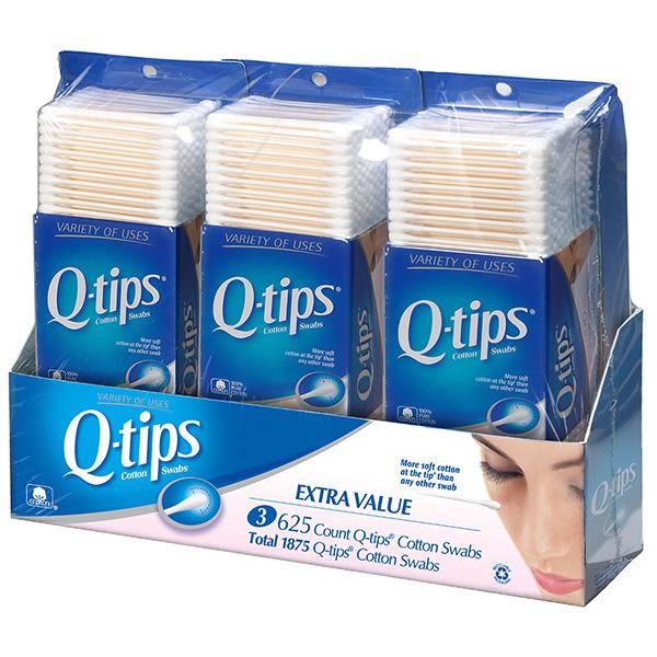 Amazon Q tips Cotton Swabs Club Pack 625 Ct Pack Of 3 Q Tips