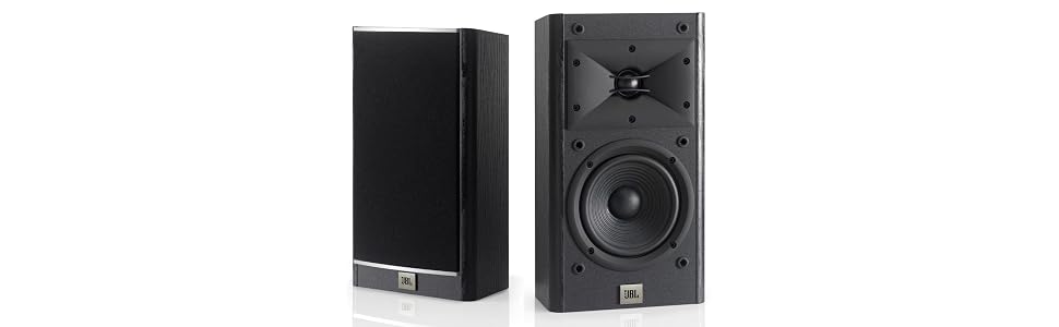 Amazon.com: JBL Arena 120 Black 2-Way 5.5-Inch Wall-mountable Bookshelf ...