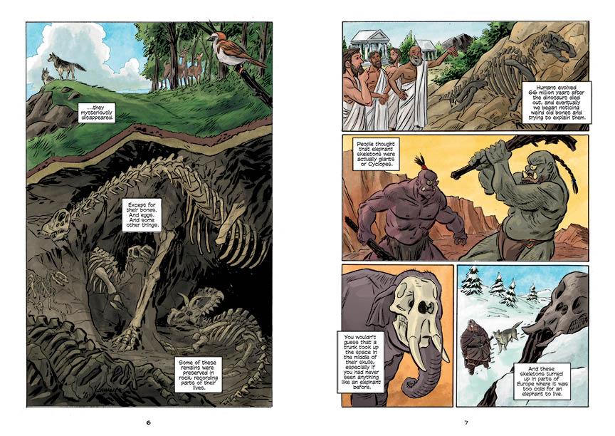Science Comics: Dinosaurs: Fossils and Feathers: MK Reed, Joe Flood ...