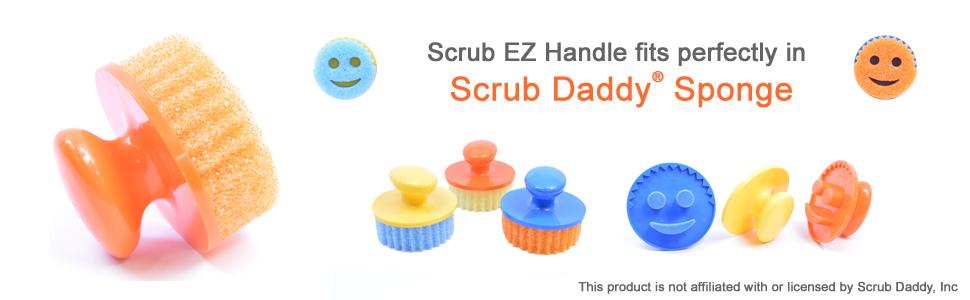 Amazon.com: Scrub EZ Handle Fits Scrub Daddy Sponge, 3 Pack Handles ...