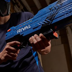 Amazon.com: NERF Rival Atlas XVI 1200 Blaster Toy, Blue : Toys & Games