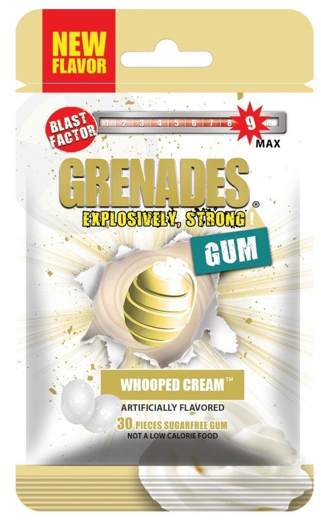 Amazon.com : Grenades, Explosively Intense Sugar Free Chewing Gum ...
